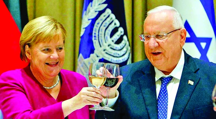Merkel bids Israel farewell after 16 years of support | The Asian Age ...