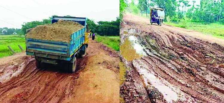 Dilapidated road hampers trade through Sheola land port | The Asian Age ...