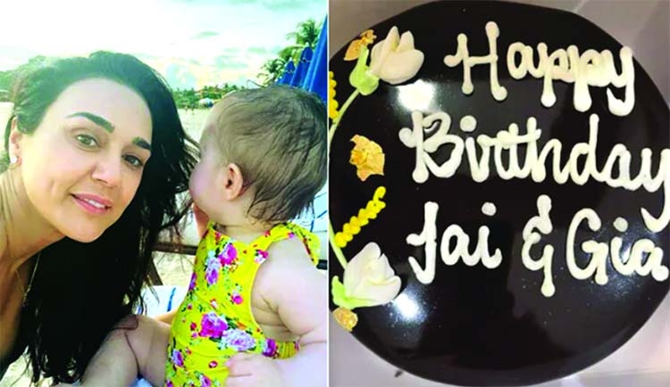 Preity Zinta's twins Gia and Jai's first birthday | The Asian Age ...