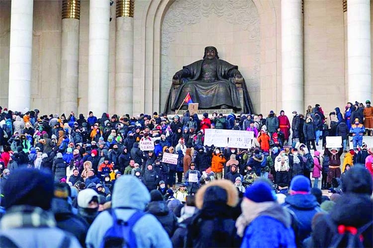 Thousands protest corruption, inflation in Mongolia | The Asian Age ...