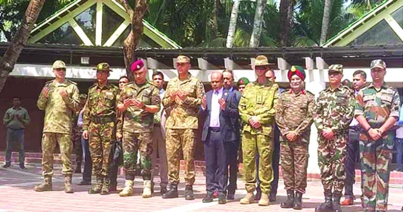 Army officials from seven countries visit Bangladesh and pay homage to ...
