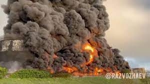 Crimea fuel depot on fire, Russian-held towns shelled in Ukraine | The ...