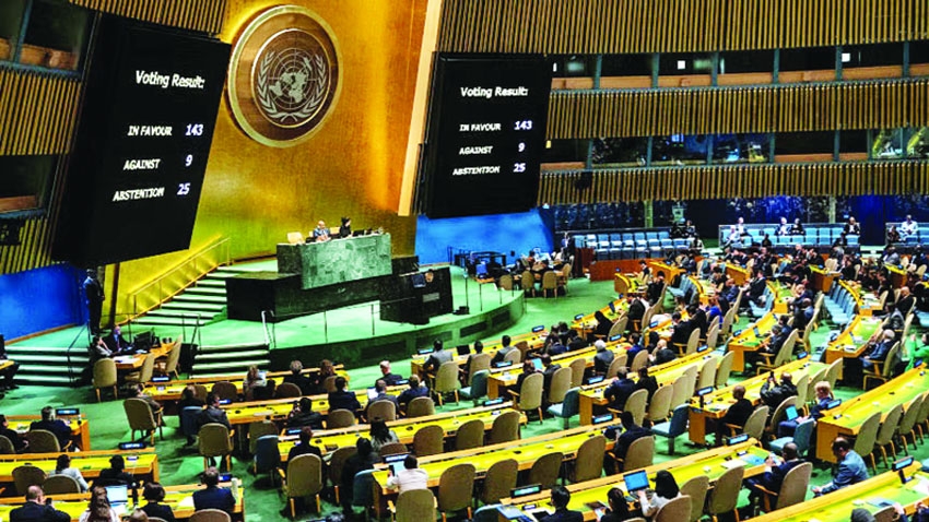 Un General Assembly Backs Palestinian Bid For Membership The Asian 5884
