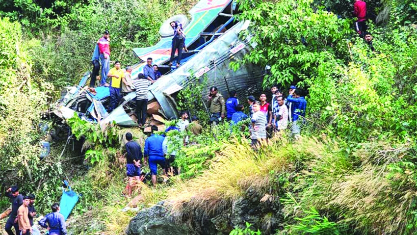 36 dead, 10 injured after bus falls into gorge in India's Uttarakhand ...